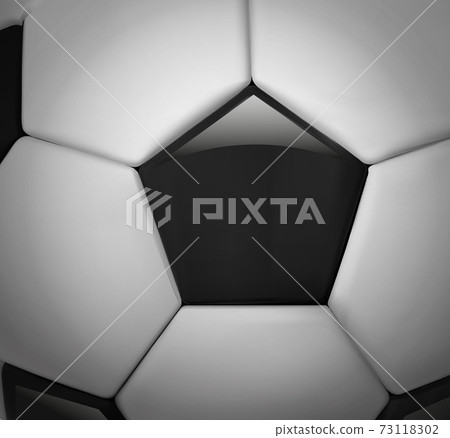 Soccer ball close up with text for football... - Stock Illustration ...