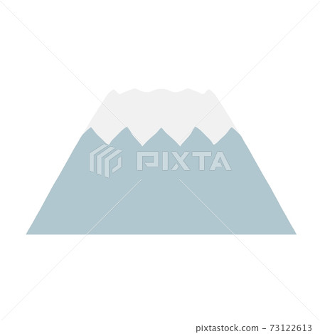 Simple snow mountain - Stock Illustration [73122613] - PIXTA