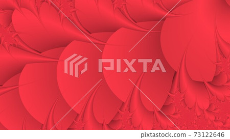 Fantastic red shapes abstract fractal background - Stock Illustration ...