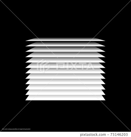 Stack of paper in paper art style on black... - Stock Illustration ...