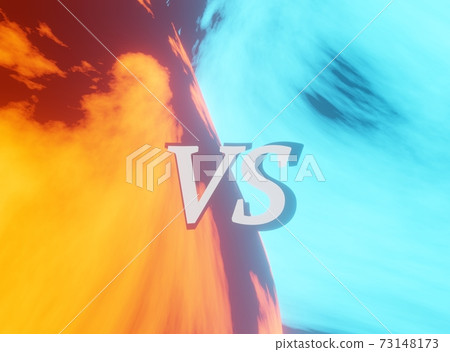 Fierce fighting blue and red images, 3D rendering - Stock Illustration ...