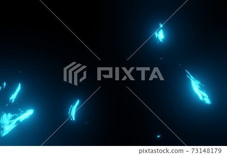 Image of splattering blue flames, 3D rendering - Stock Illustration ...