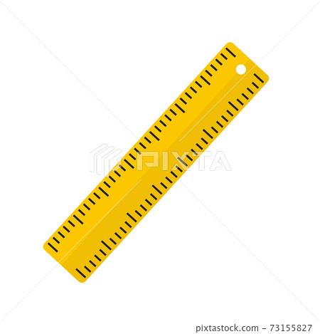 Flat Ruler icon. Isolated rule icon for your... - Stock Illustration ...