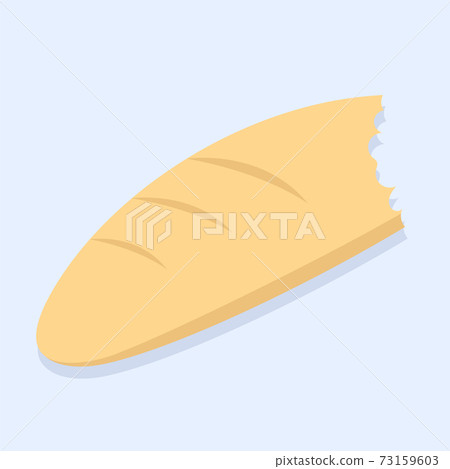bitten bread icon - Stock Illustration [73159603] - PIXTA