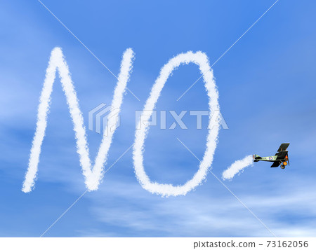No message from biplan smoke - 3D render - Stock Illustration [73162056 ...