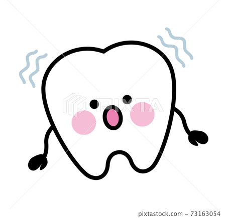 Tooth character wobbly - Stock Illustration [73163054] - PIXTA