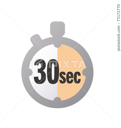 Simple 30 second timer clock icon - Stock Illustration [73172770] - PIXTA