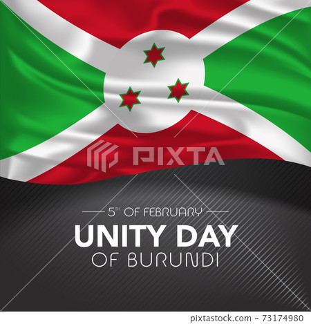 Unity day of Burundi greeting card, banner,... - Stock Illustration ...