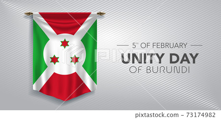 Unity day of Burundi greeting card, banner,... - Stock Illustration ...