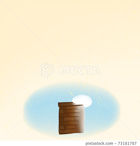 Winter chimney snow background illustration - Stock Illustration ...