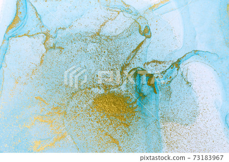 Alcohol ink blue background. Watercolor drops... - Stock Illustration ...