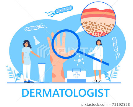 Dermatologist concept vector for medical... - Stock Illustration ...