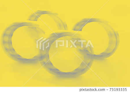 Rings on a yellow background dynamic abstract... - Stock Illustration ...