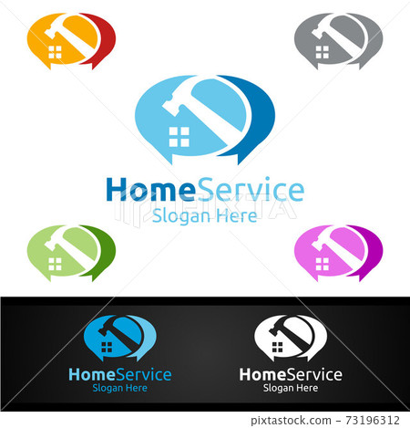 Community Real Estate and Fix Home Repair... - Stock Illustration ...