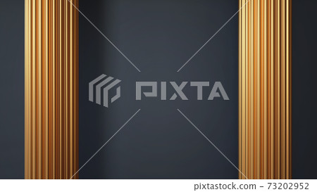 Gold western pillar background - Stock Illustration [73202952] - PIXTA