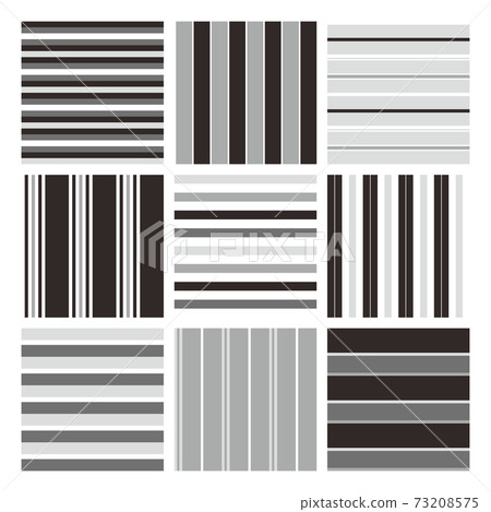 Stripe pattern simple monochrome - Stock Illustration [73208575] - PIXTA