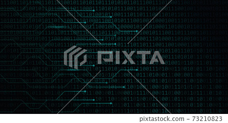 digital network power with binary code background - Stock Illustration ...