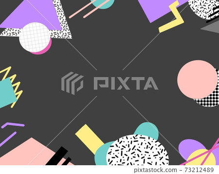 80's retro geometric background_dark gray - Stock Illustration ...