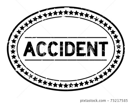 Grunge black accident word oval rubber seal...-插圖素材 [73217585] - PIXTA圖庫