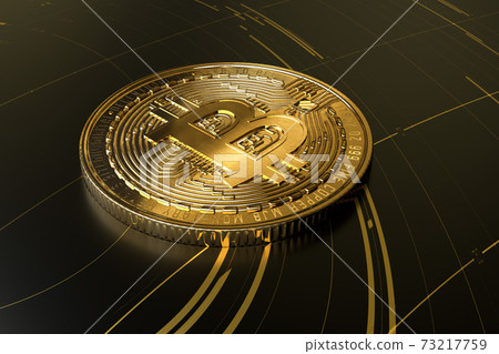 Bitcoin Trading, Cryptocurrency Exchange - 3d... - Stock Illustration ...