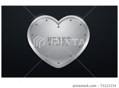 The Heart of steel. Isolated Vector Illustration - Stock Illustration ...