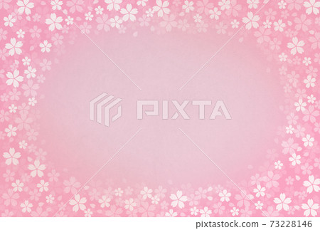 Sakura background frame gradient postcard template - Stock Illustration ...