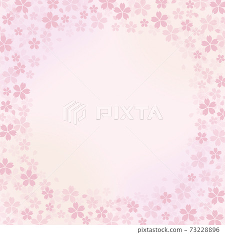 Sakura background frame gradient square - Stock Illustration [73228896 ...