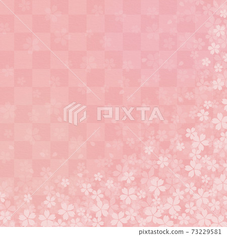 Sakura Japanese style background design square - Stock Illustration ...
