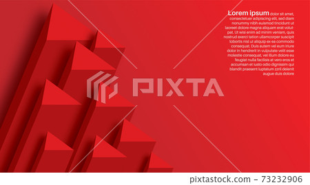 abstract modern 3d background red triangle... - Stock Illustration ...