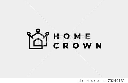 Home King Royal logo Design Vector illustration - Stock Illustration ...