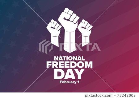 National Freedom Day. February 1. Holiday... - Stock Illustration ...