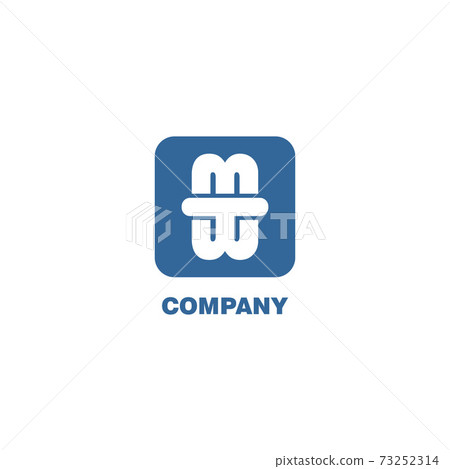 Letter TWM or MTW Alphabet Company Logo Design... - Stock Illustration ...