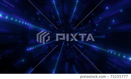 Color changing space tunnel corridor 3d... - Stock Illustration ...