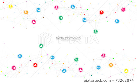 Vector illustration of connecting people and... - Stock Illustration ...