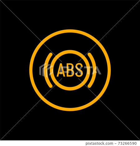 Anti braking abs button logo system. Lock... - Stock Illustration ...