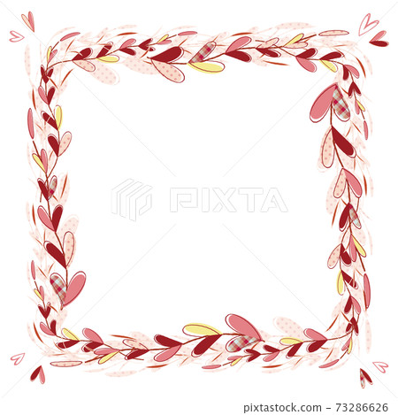 Heart-shaped plant square frame - Stock Illustration [73286626] - PIXTA