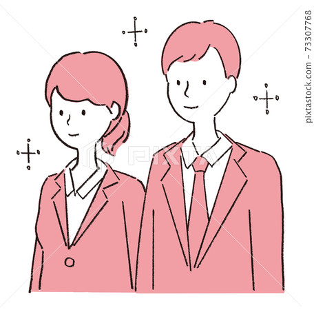 New employee, Freshers hand-drawn line art... - Stock Illustration ...