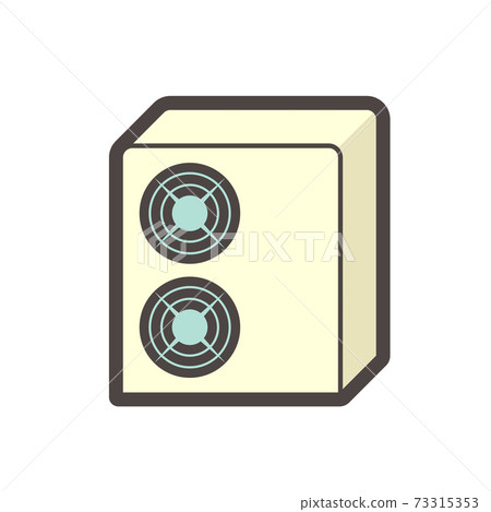 Air compressor or condenser unit icon. - Stock Illustration [73315353 ...