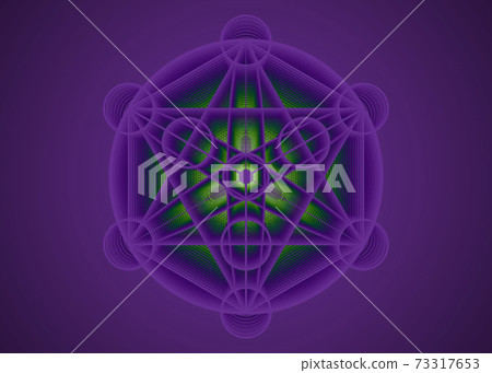 Alchemy occult sign, Metatrons Cube, Flower of... - Stock Illustration ...