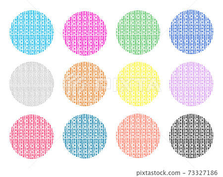 Dot illustration set square - Stock Illustration [73327186] - PIXTA