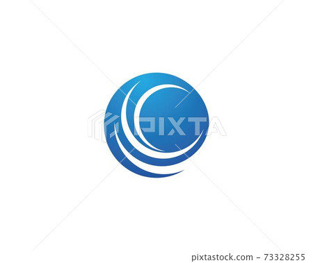 Circle Wave symbol and icon Logo Template - Stock Illustration ...