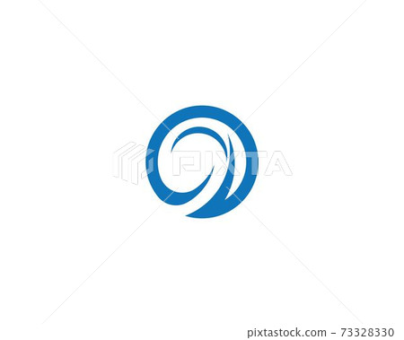 Circle Wave symbol and icon Logo Template - Stock Illustration ...
