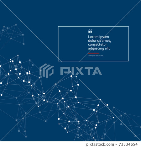 Connection abstract design. Art vector...-插圖素材 [73334654] - PIXTA圖庫