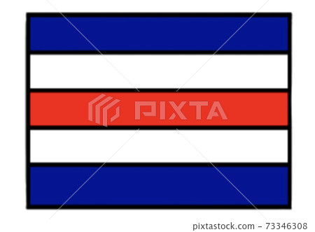 International maritime signal flag C flag - Stock Illustration ...