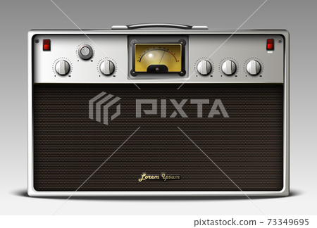Realistic guitar combo amp. Vector. - Stock Illustration [73349695] - PIXTA