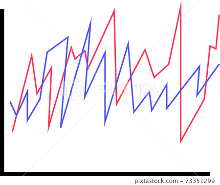 Simple line graph - Stock Illustration [73351299] - PIXTA