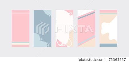 blogger set of backgrounds for stories, modern... - Stock Illustration ...