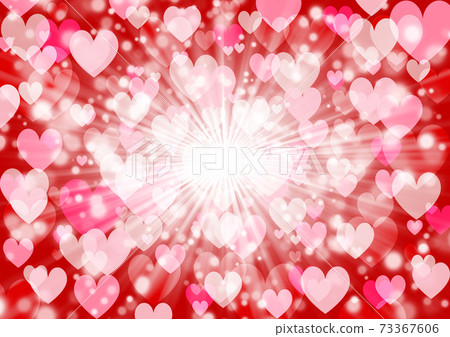 Valentine red heart gradient background 3 - Stock Illustration ...