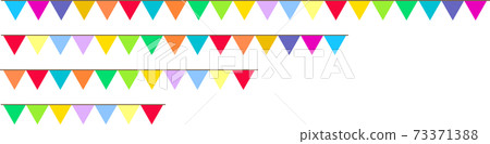 Cute garland flag (without flag pattern) - Stock Illustration [73371388 ...