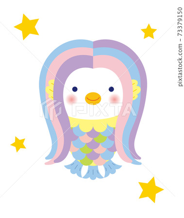 Cute amabie youkai illustration - Stock Illustration [73379150] - PIXTA